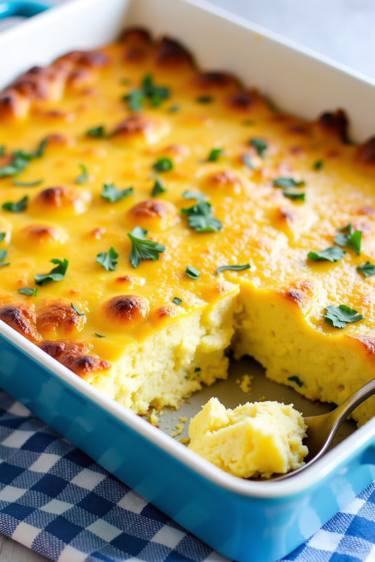 "Breakfast Bliss: The Ultimate Cheesy Egg Casserole Delight" - Egg & Bloom